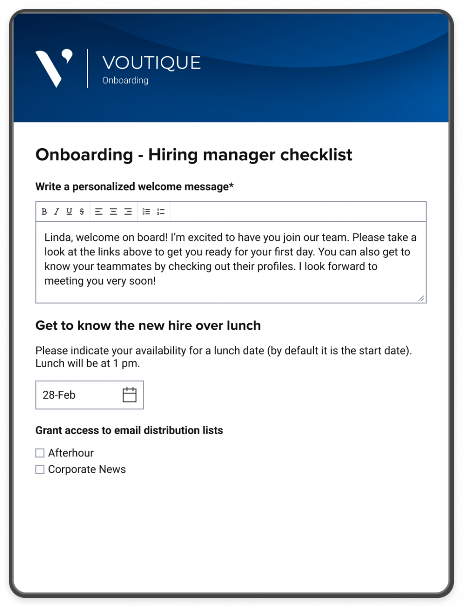 Onboarding Software With Intelligent Automation | Avature